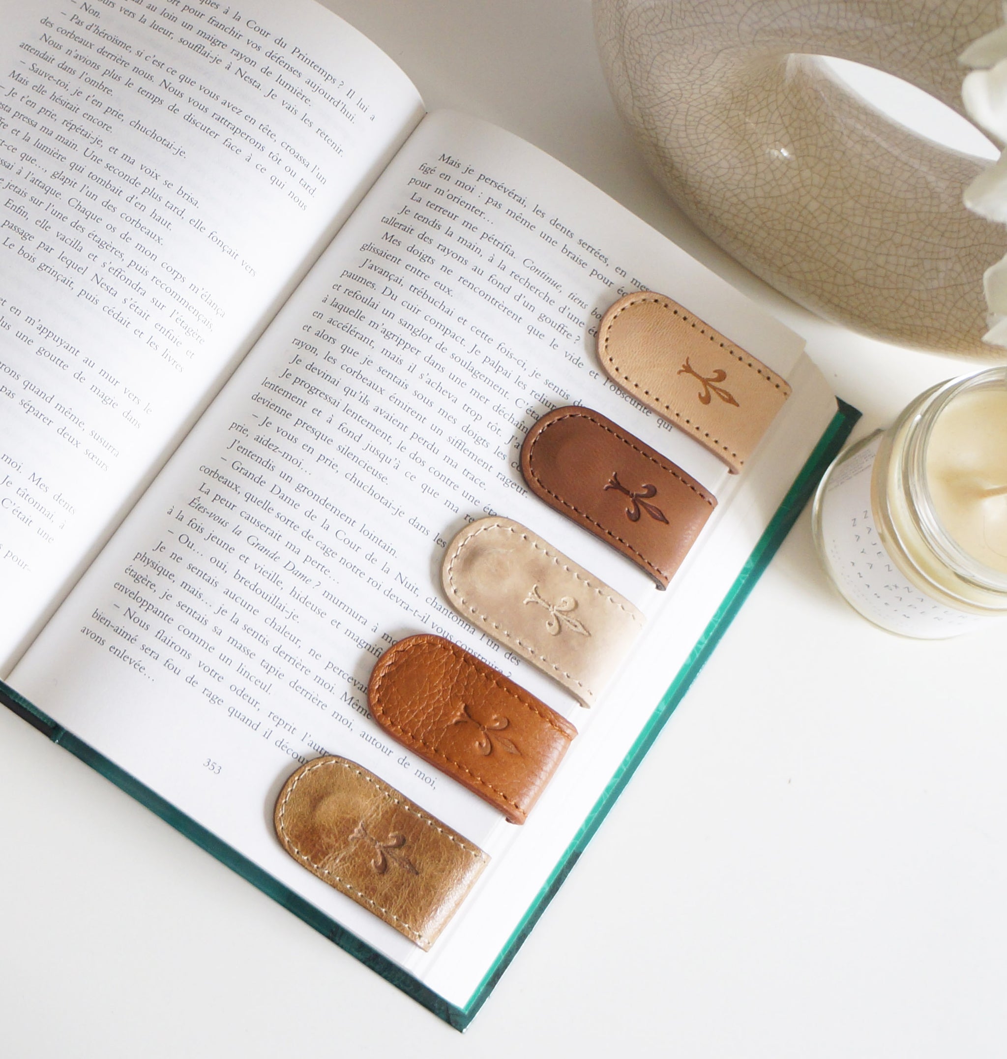 Magnetic Bookmarks - Neutral & Brown Tones