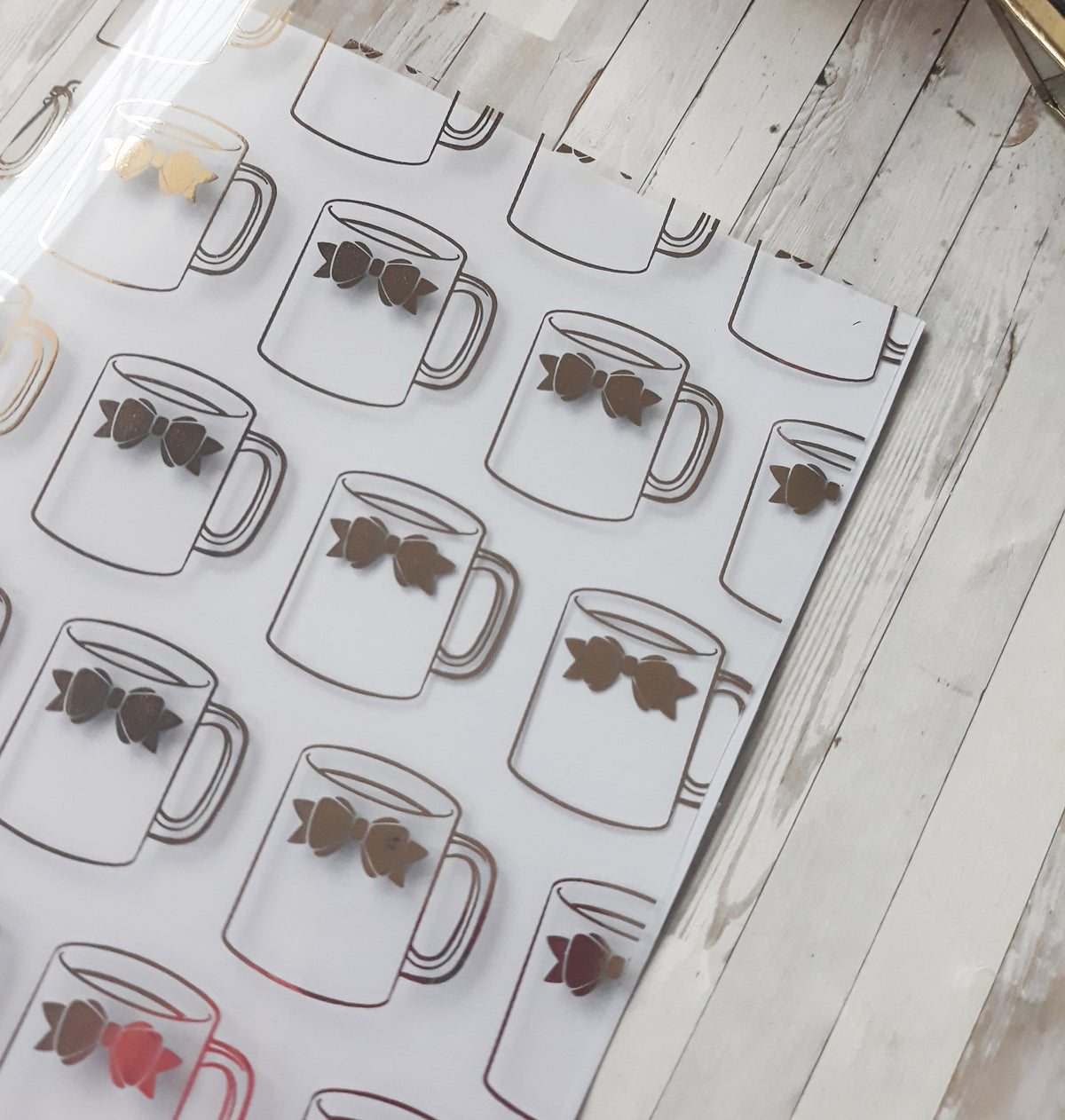Acetate Bow mug Planner Dashboard
